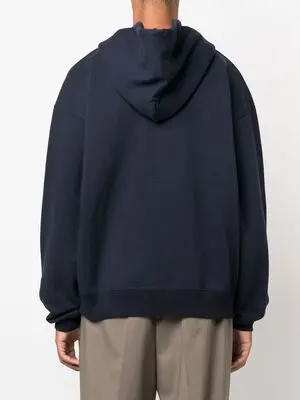 Martine Rose Logo-embroidered Drawstring Hoodie