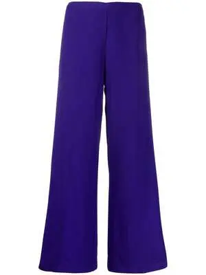 FORTE_FORTE High-waisted Flared-leg Trousers