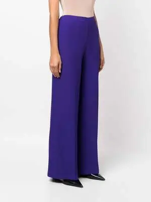 FORTE_FORTE High-waisted Flared-leg Trousers