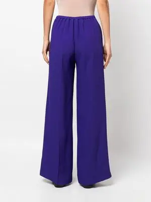 FORTE_FORTE High-waisted Flared-leg Trousers