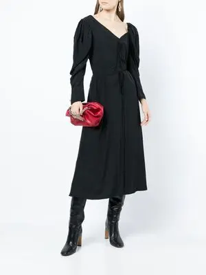 REJINA PYO Long-puff Sleeve Midi Dress