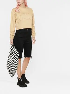 Gcds Logo Cropped Sweatshirt