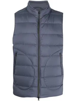 Herno Padded Gilet - Blue