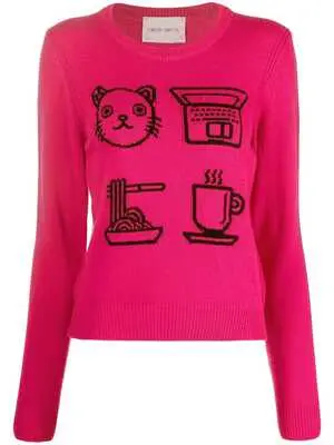 Alberta Ferretti Graphic-print Jumper