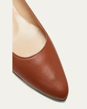 Manolo Blahnik Lanza Bb Ballerina Flats - Brown