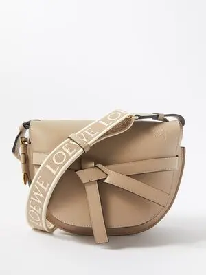 Loewe Loewe - Gate Small Leather Cross-body Bag - Womens - Beige - ONE SIZE Beige