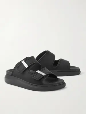Alexander McQueen Exaggerated-sole Rubber Slides - Black