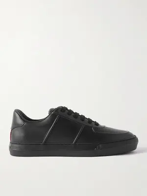 Moncler Neue York Leather Sneakers - Black