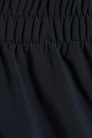 Norma Kamali Striped Stretch-jersey High-rise Shorts