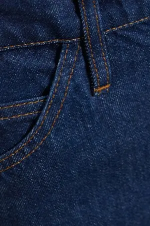 FRAME Le Italien High-rise Wide-leg Jeans - Dark Denim