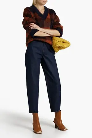 FRAME Cropped Boyfriend Jeans