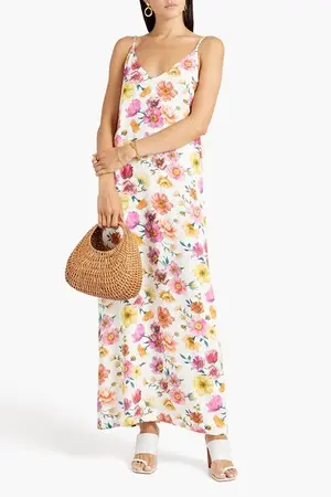 Onia Liberty Print Poplin Maxi Slip Dress
