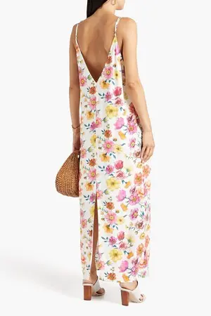 Onia Liberty Print Poplin Maxi Slip Dress