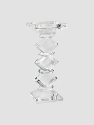 WINWARD HOME Candle Sticks Crystal Candleholder - Clear