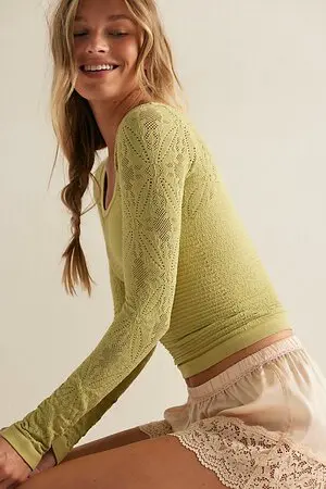 Free People Seamless Long Sleeve Top - Perfect Pair
