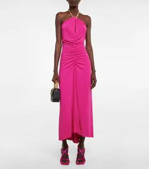 Veronica Beard Reze Embellished Ruched Dress