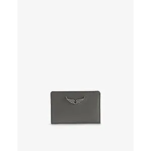 Zadig&Voltaire Zv Pass Logo-plaque Leather Cardholder - Emerald