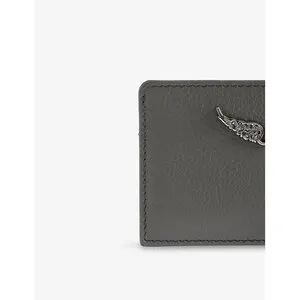 Zadig&Voltaire Zv Pass Logo-plaque Leather Cardholder - Emerald