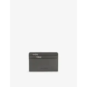 Zadig&Voltaire Zv Pass Logo-plaque Leather Cardholder - Emerald