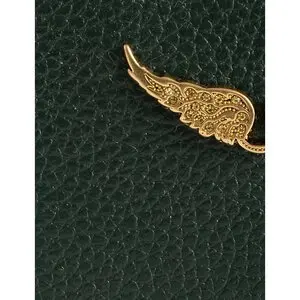 Zadig&Voltaire Zv Pass Logo-plaque Leather Cardholder - Emerald