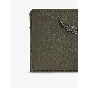 Zadig&Voltaire Zv Pass Logo-plaque Leather Cardholder - Emerald