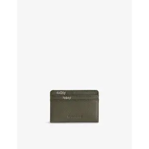Zadig&Voltaire Zv Pass Logo-plaque Leather Cardholder - Emerald