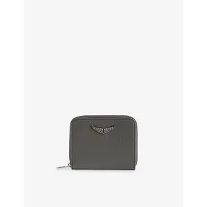 Zadig&Voltaire Zv Mini Logo-plaque Leather Coin Purse - Emerald