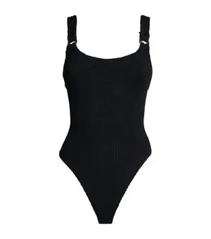 Hunza G Domino Ring One Piece Swimsuit - Black