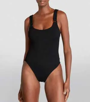 Hunza G Domino Ring One Piece Swimsuit - Black