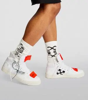 Off-White Leather 3.0 Off Court High-top Sneakers