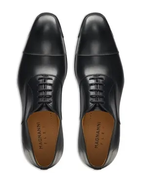 Magnanni Millar Cap Toe Oxfords - Black