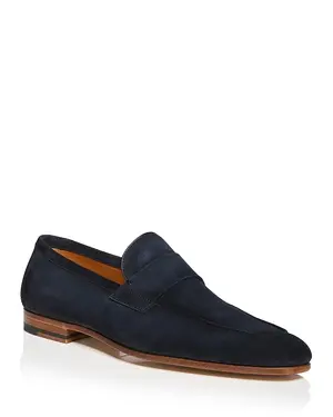 Magnanni Heros Apron Toe Loafers - Navy