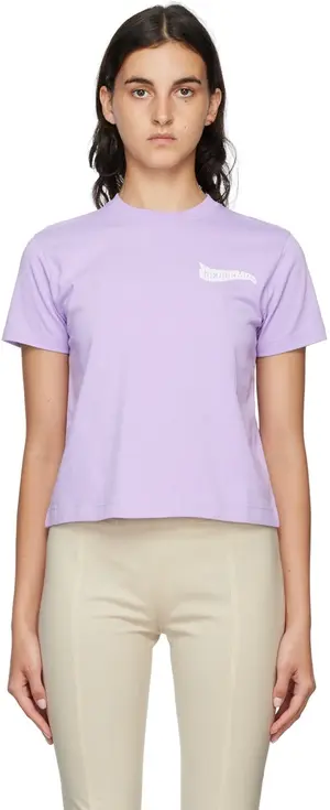 Jacquemus JACQUEMUS Black 'Le T-Shirt Camargue' T-Shirt 640 Lilac