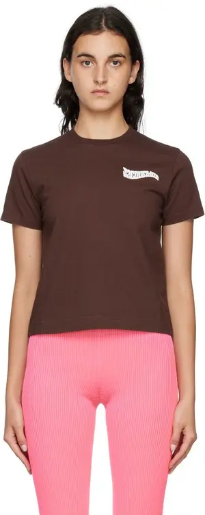 Jacquemus JACQUEMUS Black 'Le T-Shirt Camargue' T-Shirt 850 Brown