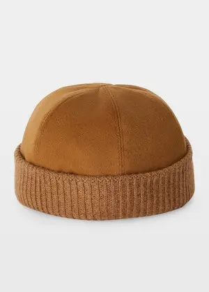 Loro Piana Cashmere Beanie Hat E05q Desert Mist