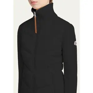 Moncler Puffer Knit Cardigan
