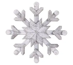 SUNSET VISTA DESIGNS White Wood Snowflake 18 - One-color