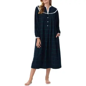 LANZ OF SALZBURG Ballet Nightgown - Blue/grn