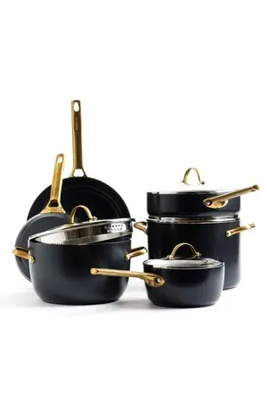 GREENPAN Reserve 10-piece Ceramic Nonstick Cookware Set - Black