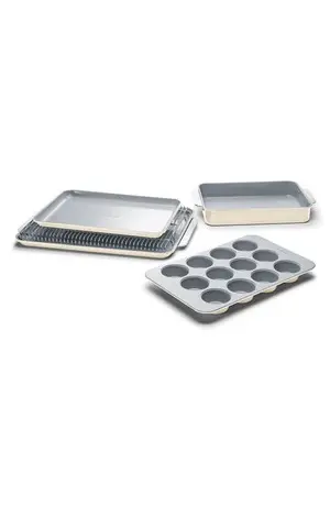 CARAWAY Nontoxic Ceramic 5-piece Bakeware Set - Cream