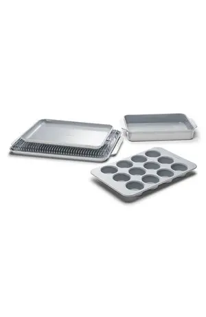 CARAWAY Nontoxic Ceramic 5-piece Bakeware Set - Gray