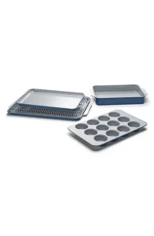 CARAWAY Nontoxic Ceramic 5-piece Bakeware Set - Navy