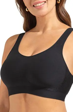 SHAPERMINT ESSENTIALS Daily Comfort Wireless Contour Bra - Black