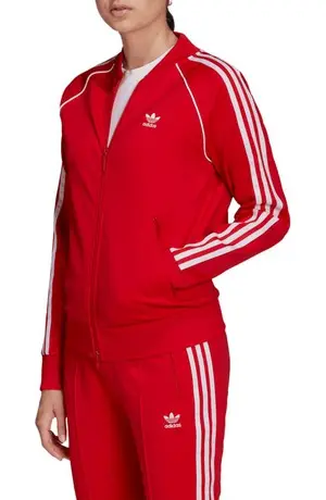 Adidas Primeblue Sst Track Jacket - Vivid Red