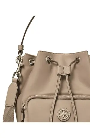 Tory Burch Virginia Recycled Nylon Bucket Bag