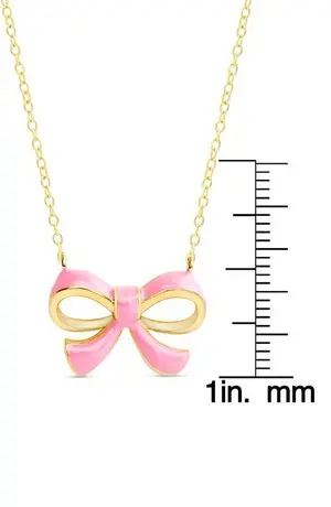 LILY NILY Bow Pendant Necklace