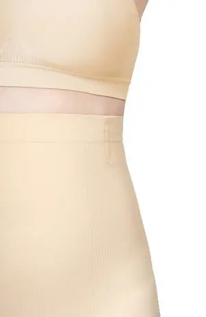 SHAPERMINT ESSENTIALS High Waist Shaper Shorts - Beige