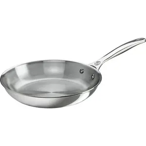 LE CREUSET 10 Inch Stainless Steel Fry Pan - Silver
