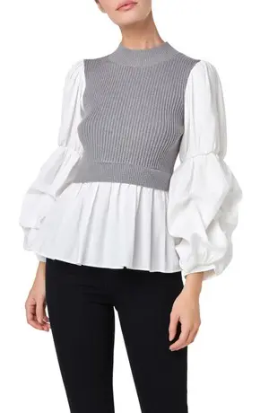 English Factory Balloon Sleeve Blouses