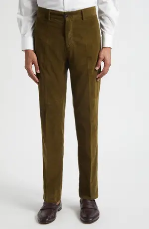 Massimo Alba Cotton Corduroy Suit - Military